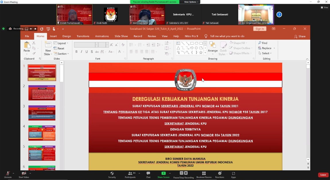 KPU DIY - Meningkatkan Pemahaman PNS Sekretariat KPU DIY adakan ...